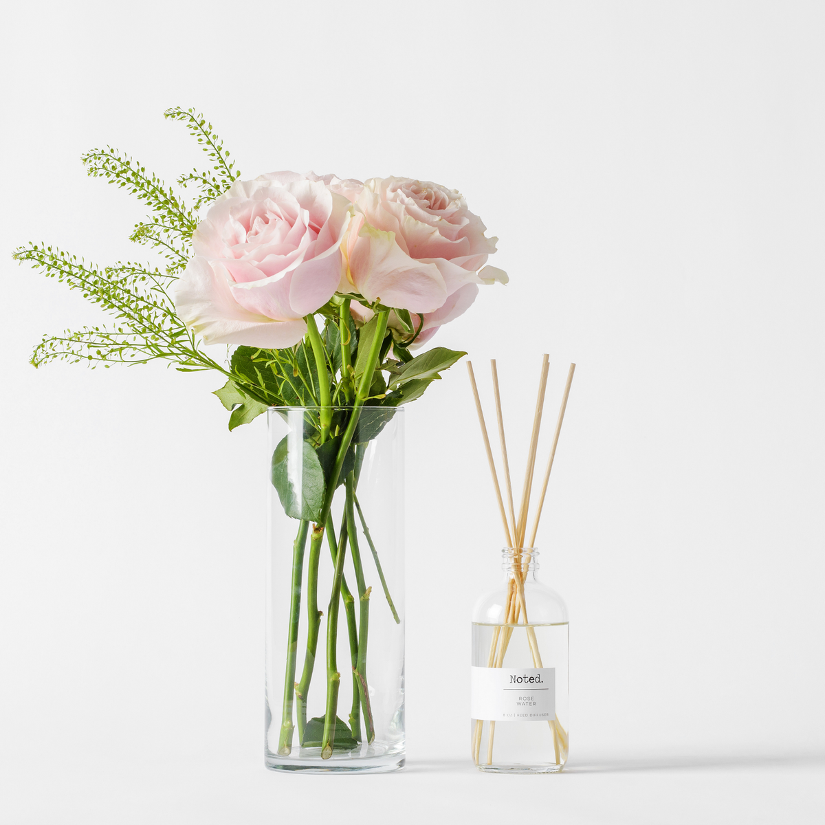 Rose Water Reed Diffuser – Noted Candles