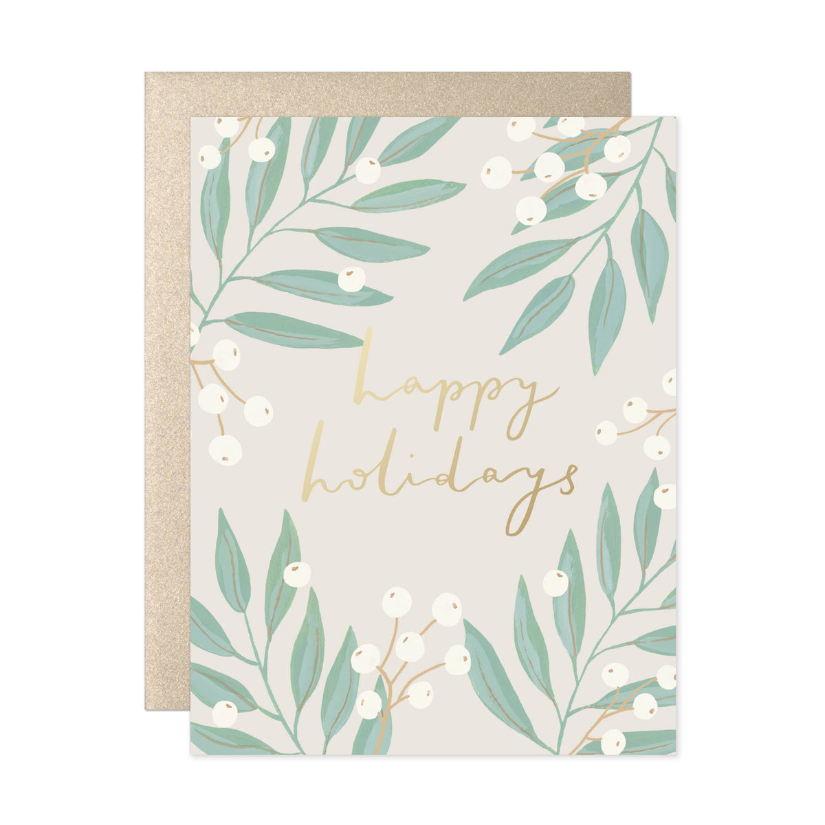 Snowberries Happy Holidays Card – Noted Candles