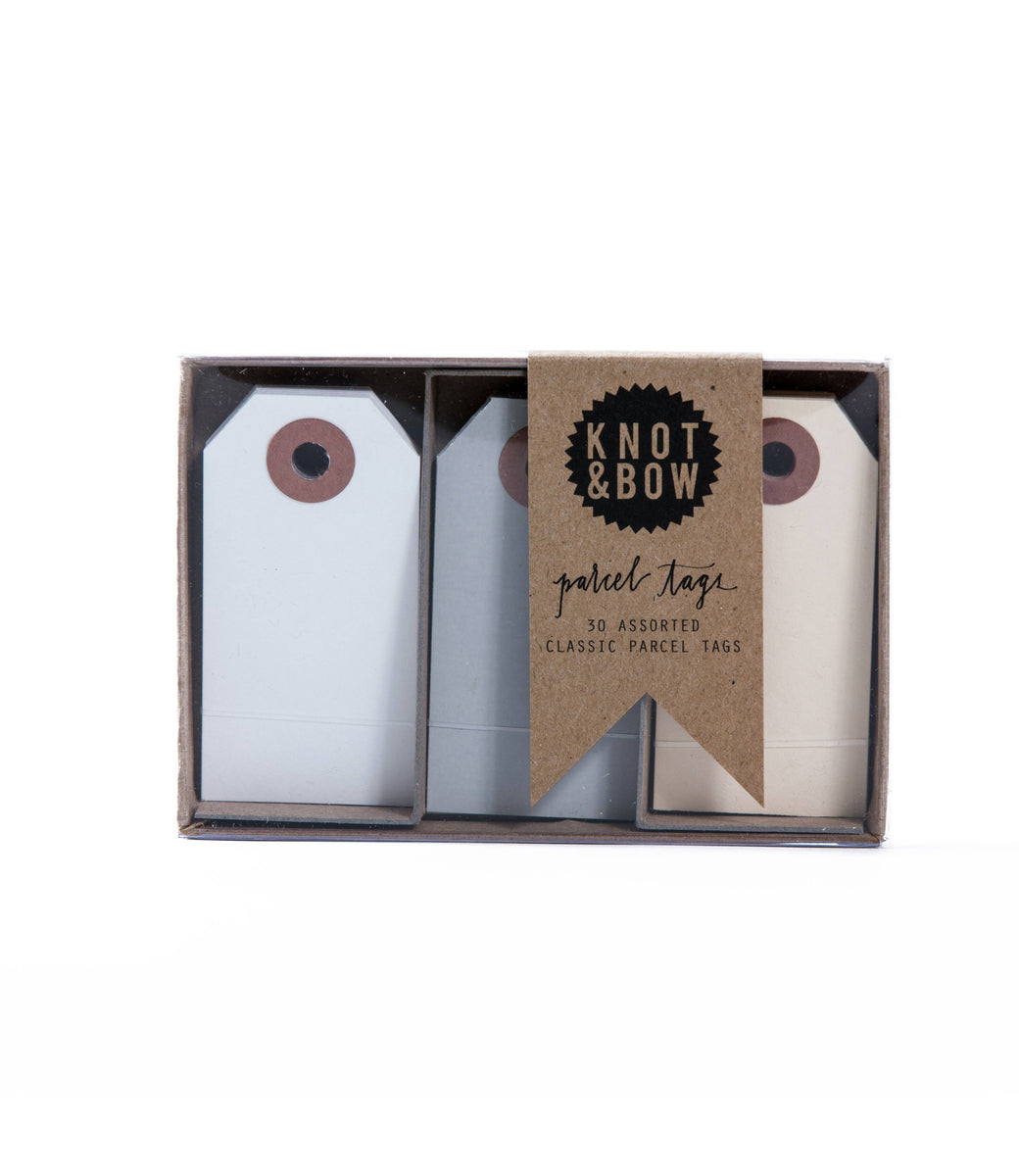 Neutral Parcel Tags Trio – Noted Candles